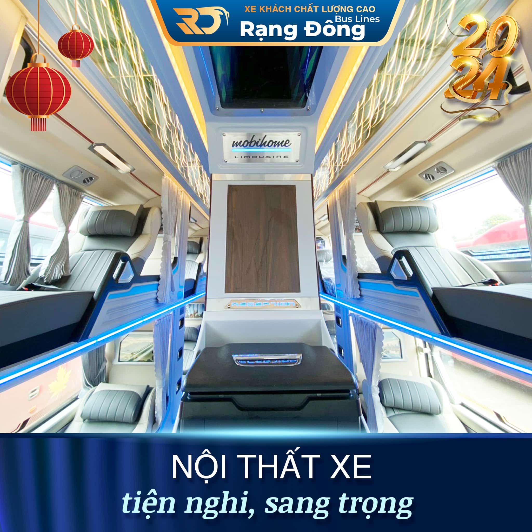 Nhà xe Rạng Đông Buslines- Lịch trình, giá vé, số điện thoại